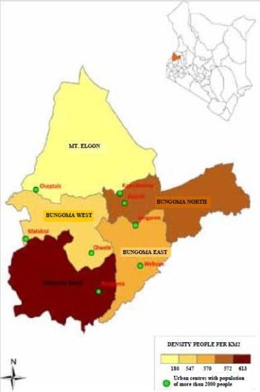 County Map - COUNTY GOVERNMENT OF BUNGOMA