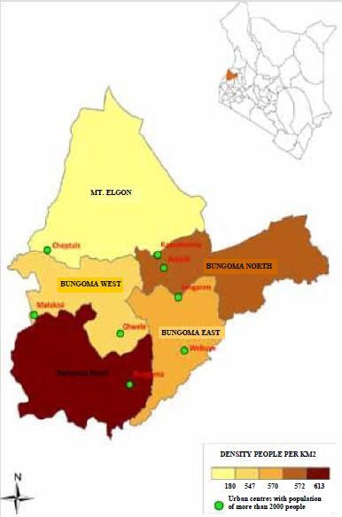 County Map - COUNTY GOVERNMENT OF BUNGOMA